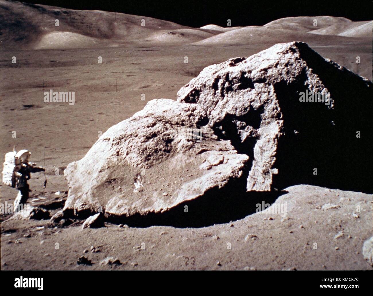 Harrison H. Schmitt, astronaut of the Apollo 17 and pilot of the Lunar ...