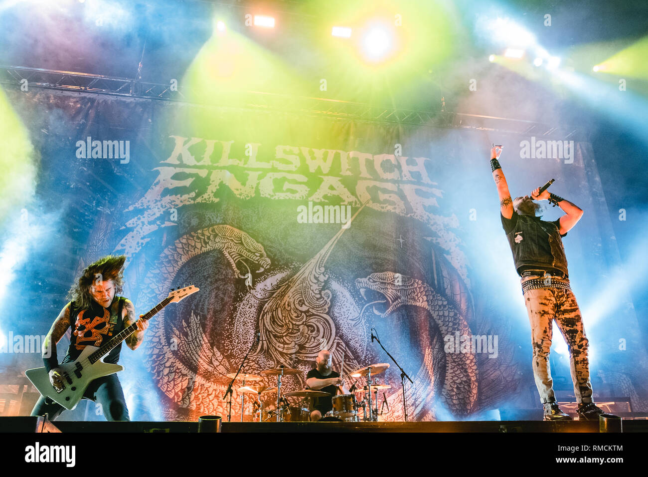 Switzerland, Zurich - February 12, 2019. The American metalcore band ...