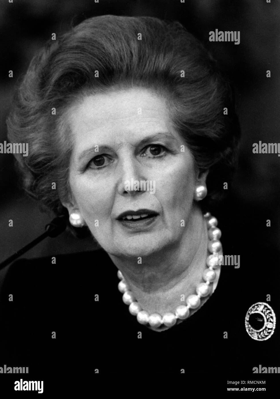 1989 thatcher Black and White Stock Photos & Images - Alamy