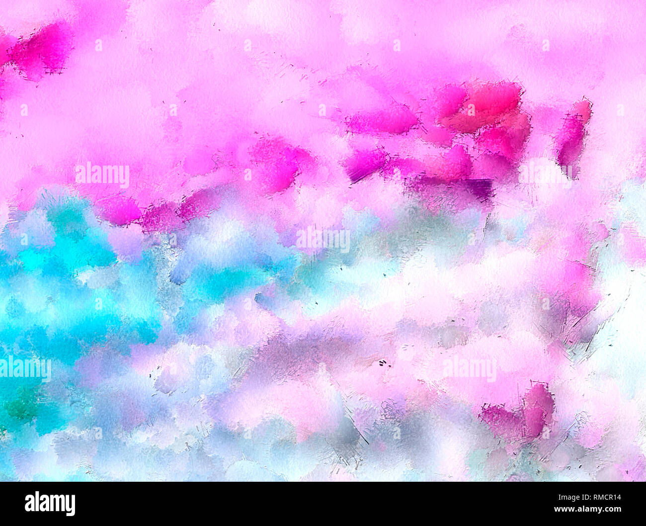 Abstract art background. Oil painting style on canvas. Warm colorful ...