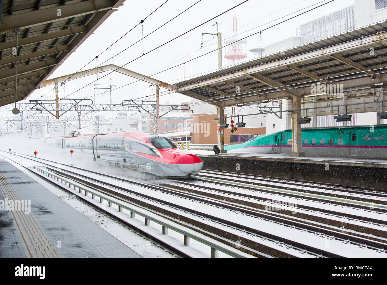 Bullet train japan snow hi-res stock photography and images - Alamy