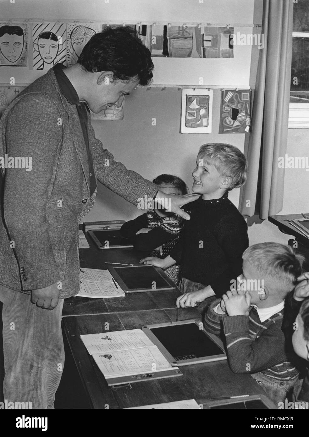1950s teacher hi-res stock photography and images - Alamy