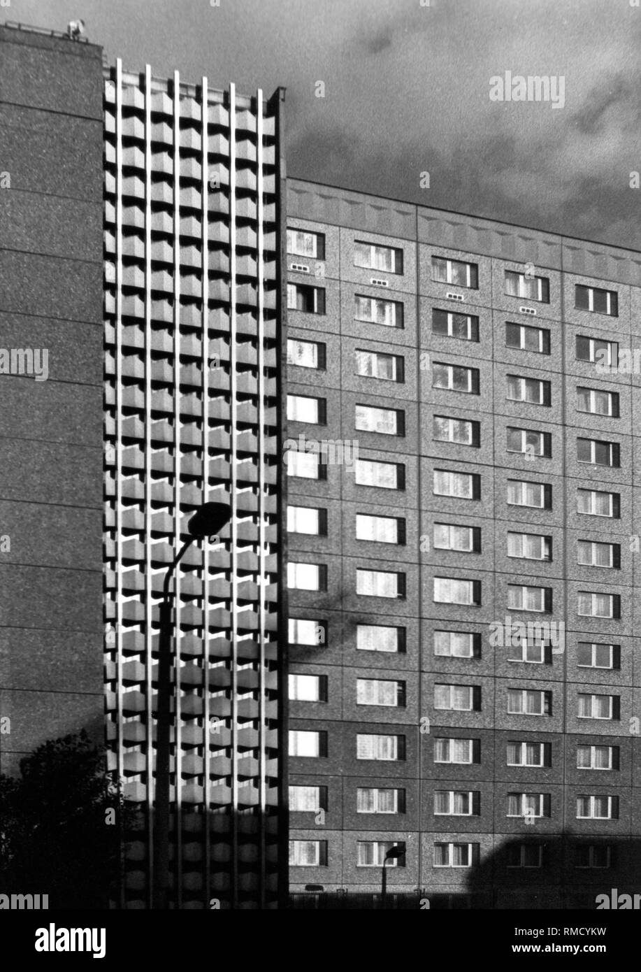 Exterior view of the extensive building complex of the Stasi ...