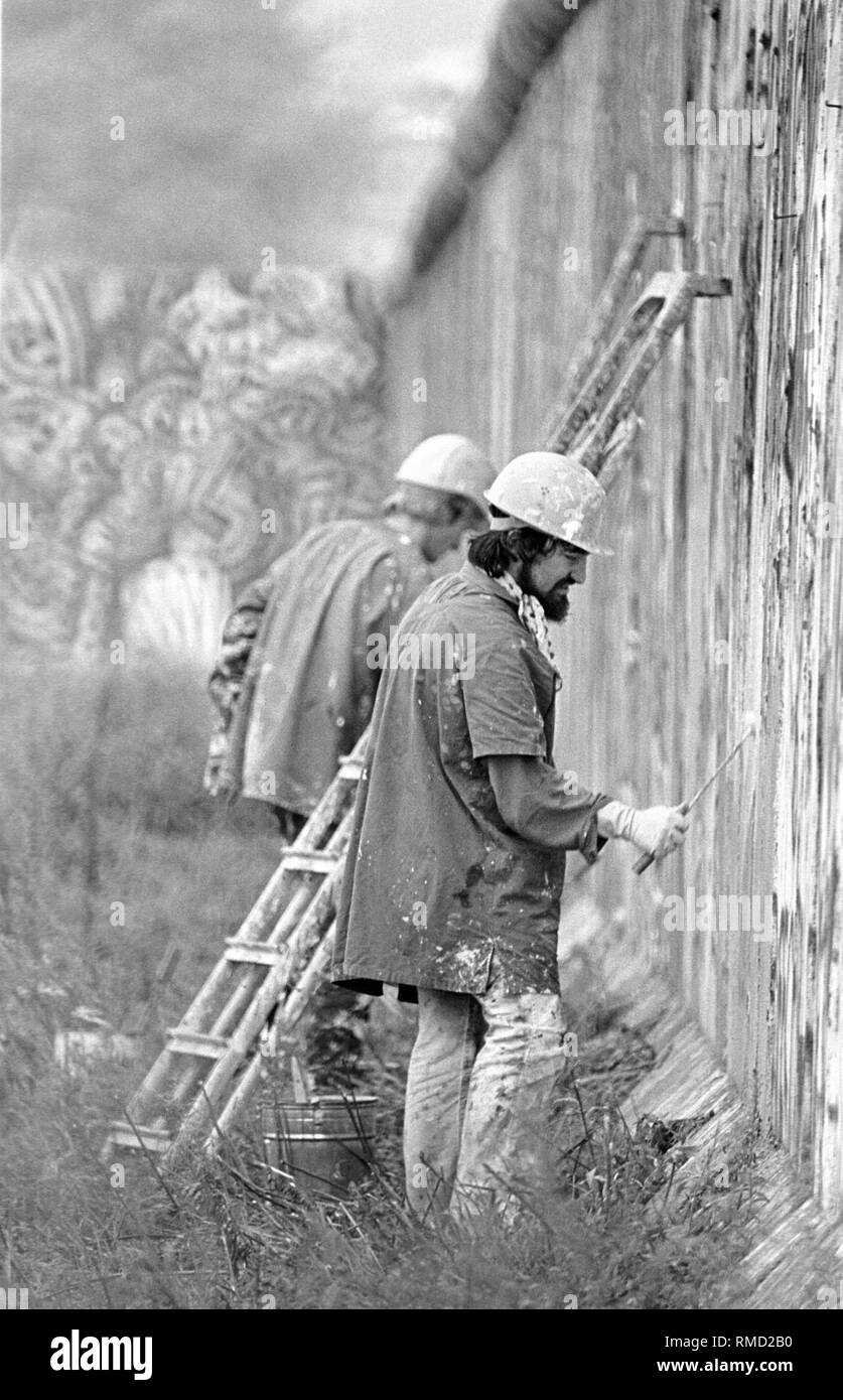 As part of an art action the French painter Bouchet painted a several ...