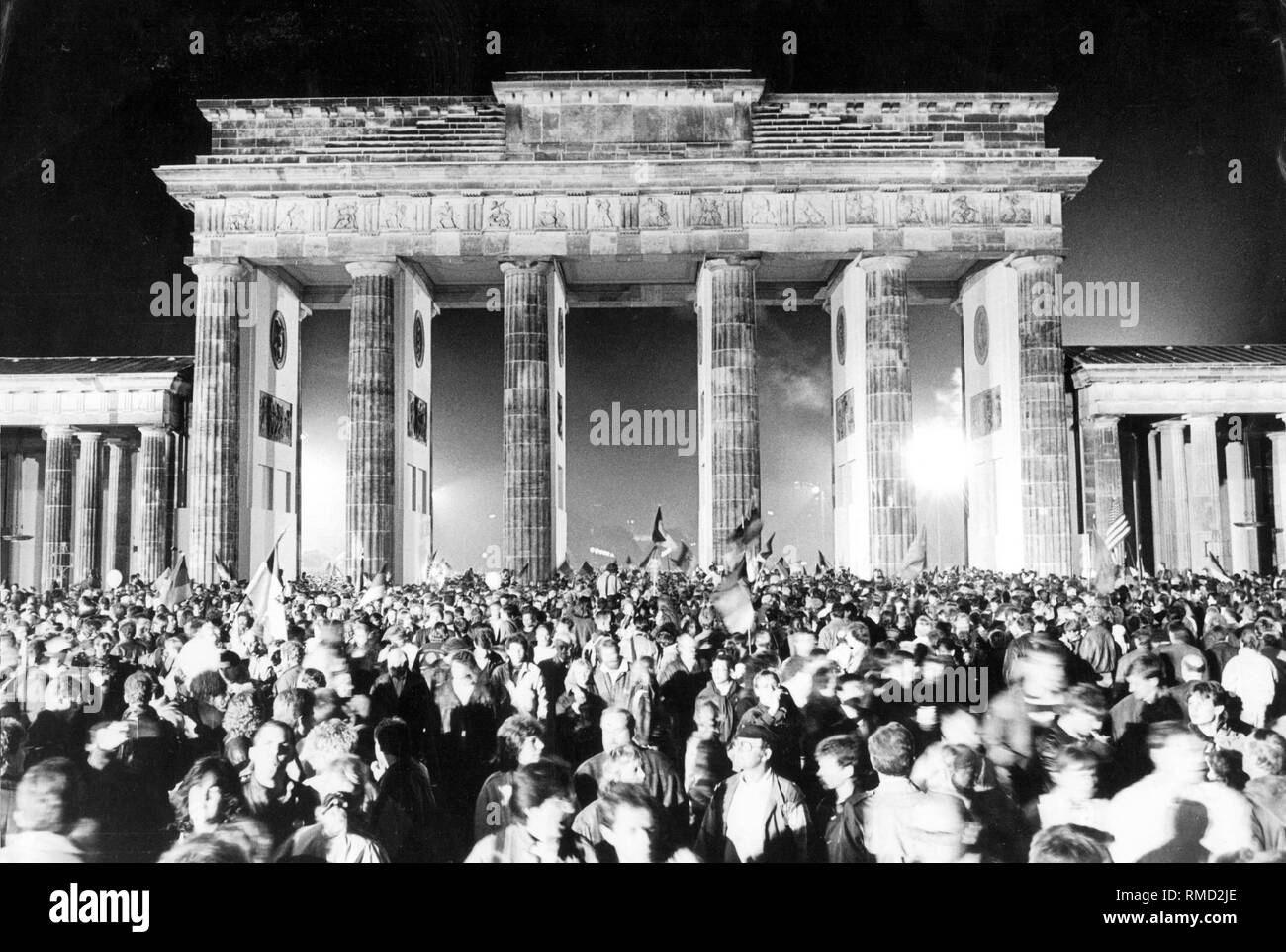 German reunification 1990 Black and White Stock Photos & Images - Alamy