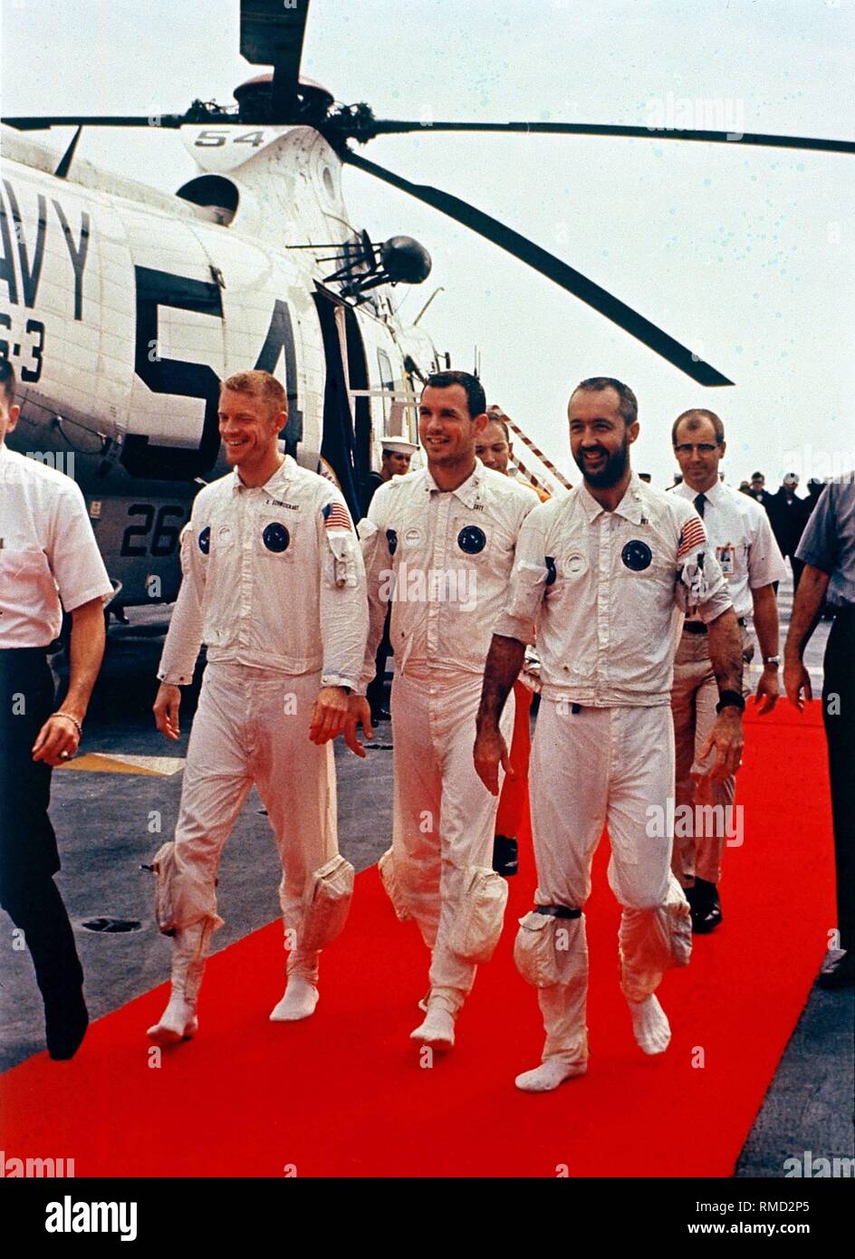 Team Apollo 9 Recovery Uss Guadalcanal