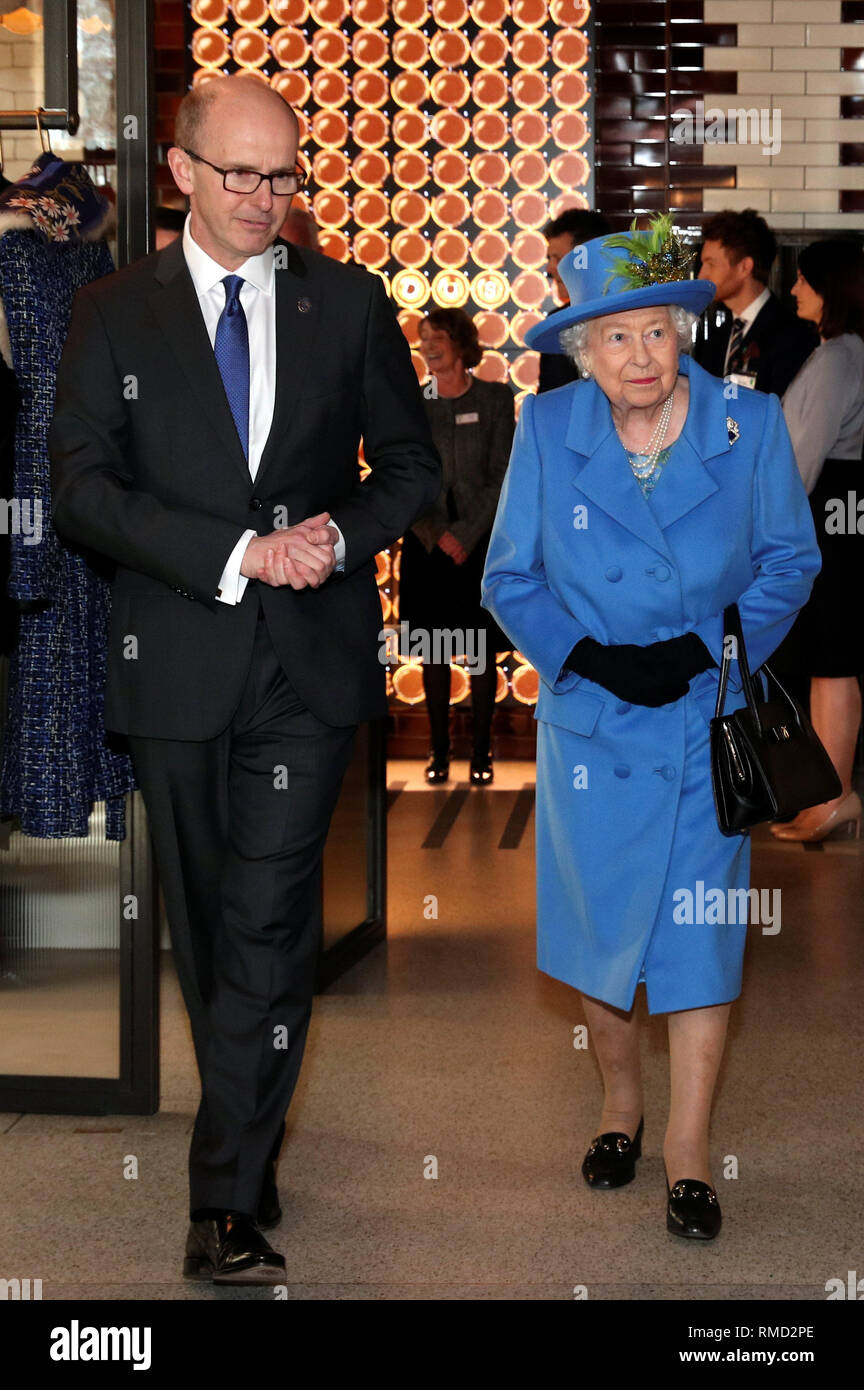Queen Elizabeth II meets with GCHQ Director Jeremy Fleming during a ...