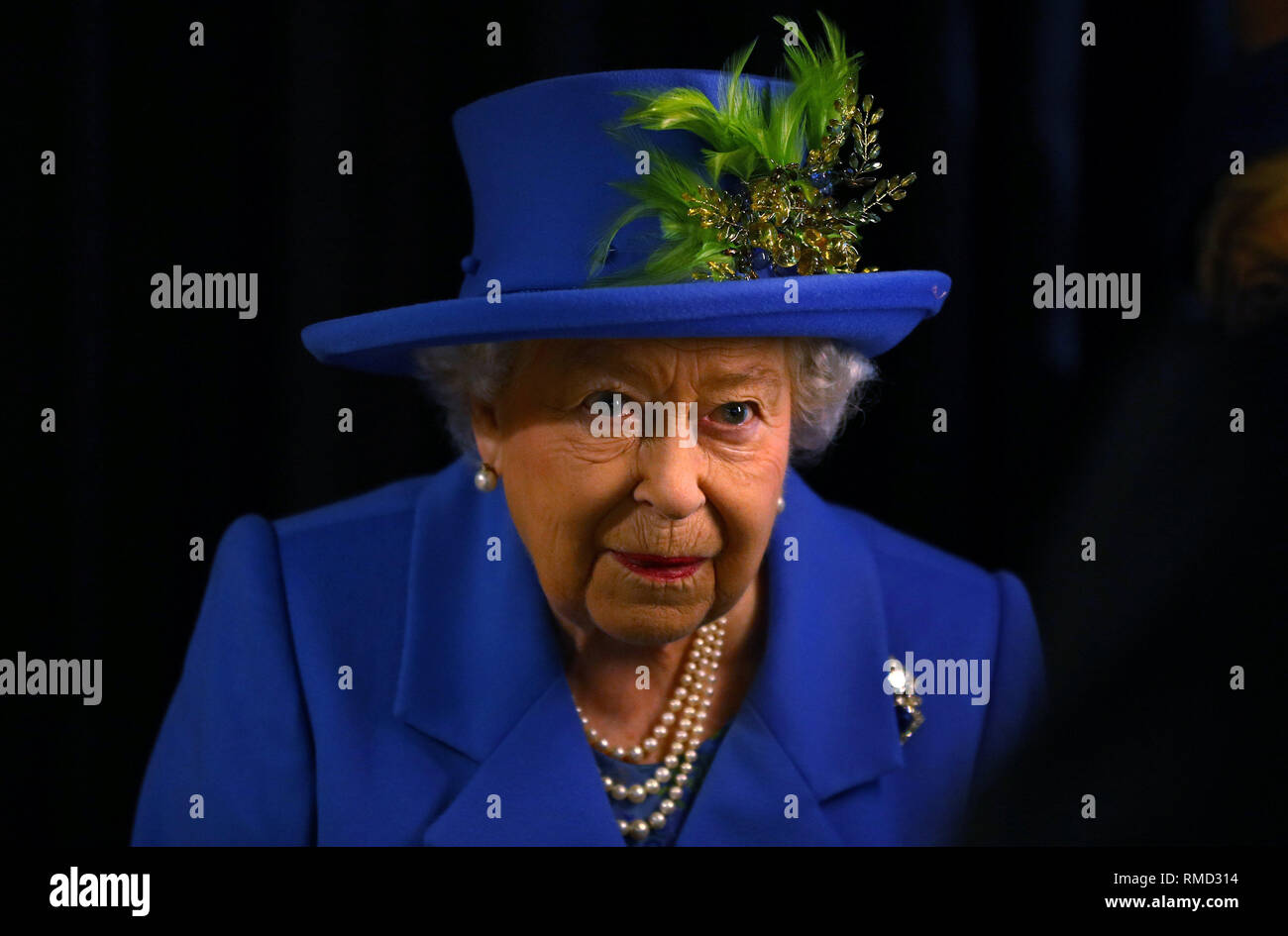 Queen Elizabeth II during a visit to Watergate House in London to mark ...