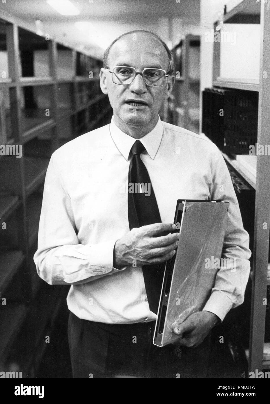 Heinz Nixdorf, the founder and CEO of Nixdorf Computer AG with ...