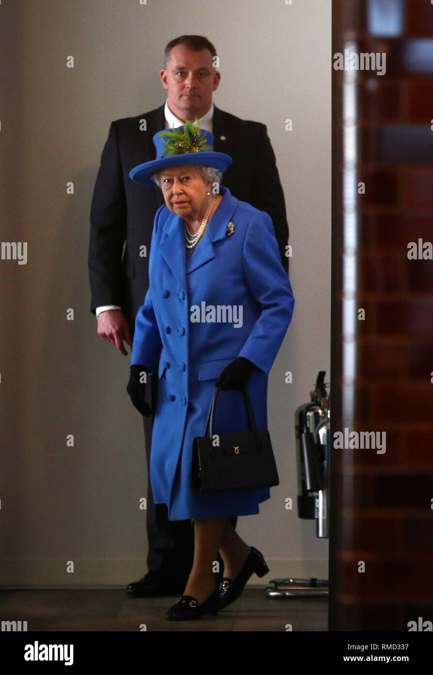 Queen Elizabeth II during a visit to Watergate House in London to mark ...