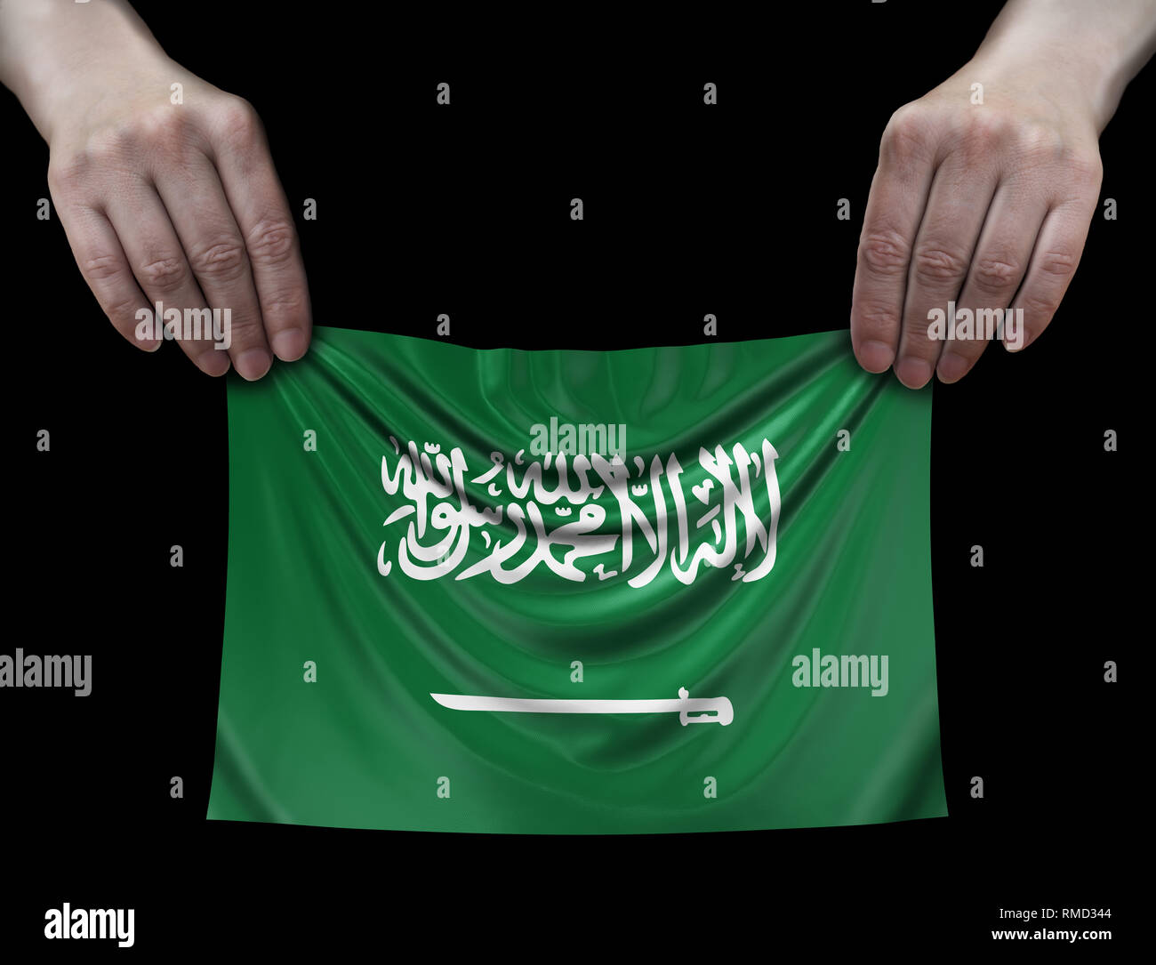 3d flag saudi arabia hi-res stock photography and images - Alamy