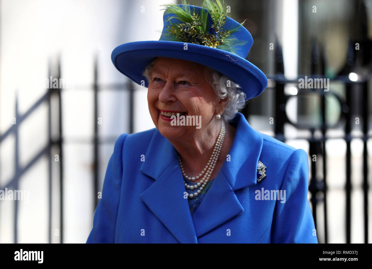 Queen Elizabeth II during a visit to Watergate House in London to mark ...