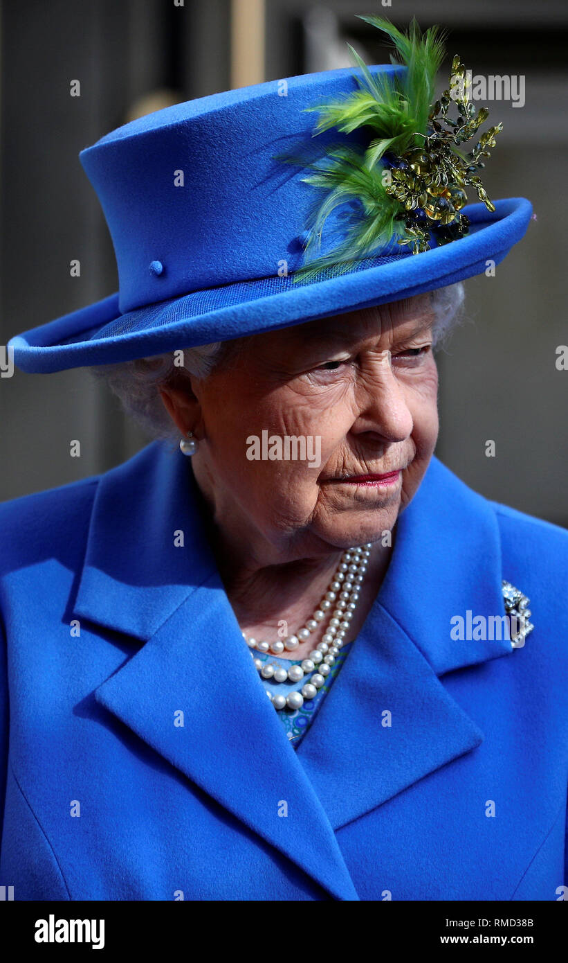 Queen Elizabeth II during a visit to Watergate House in London to mark ...