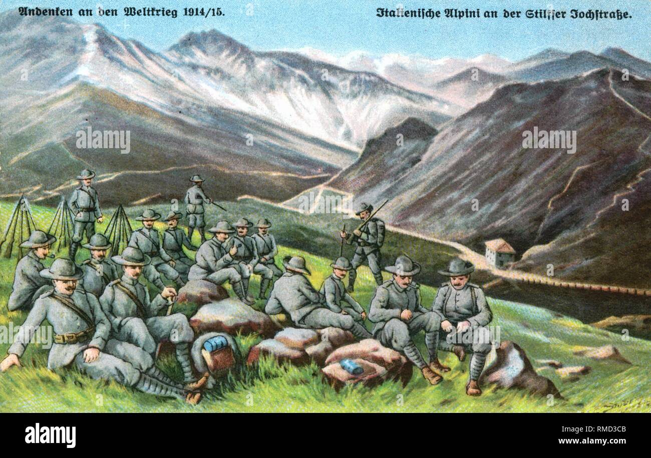 Italian alpine troops hi-res stock photography and images - Alamy