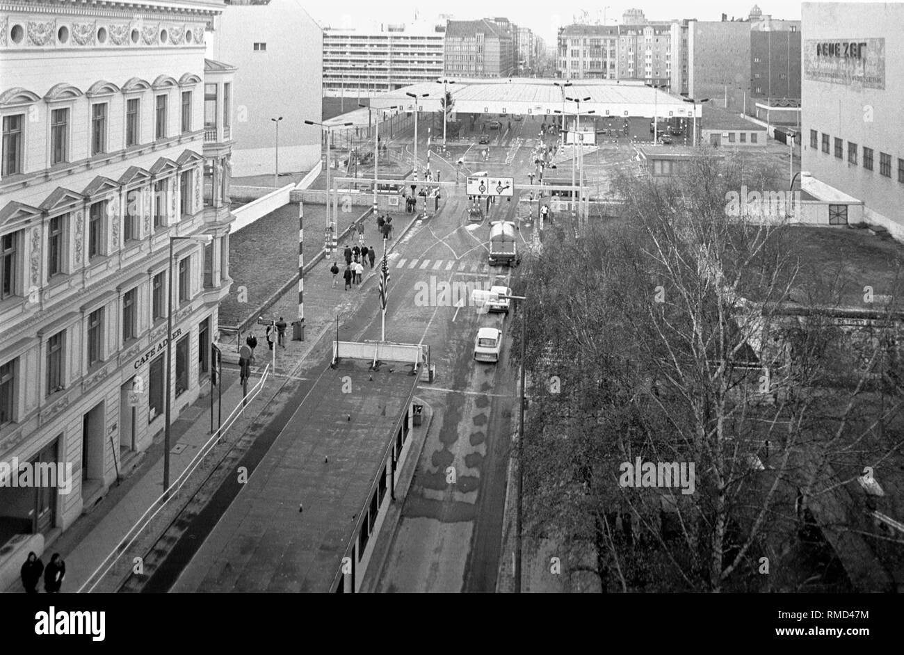The Border Crossing At Friedrichstrasse Zimmerstrasse Checkpoint