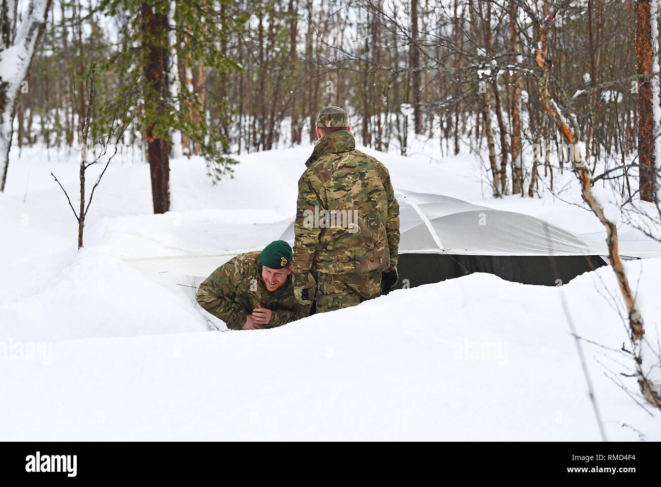The Duke of Sussex during a visit to Exercise Clockwork in Bardufoss ...