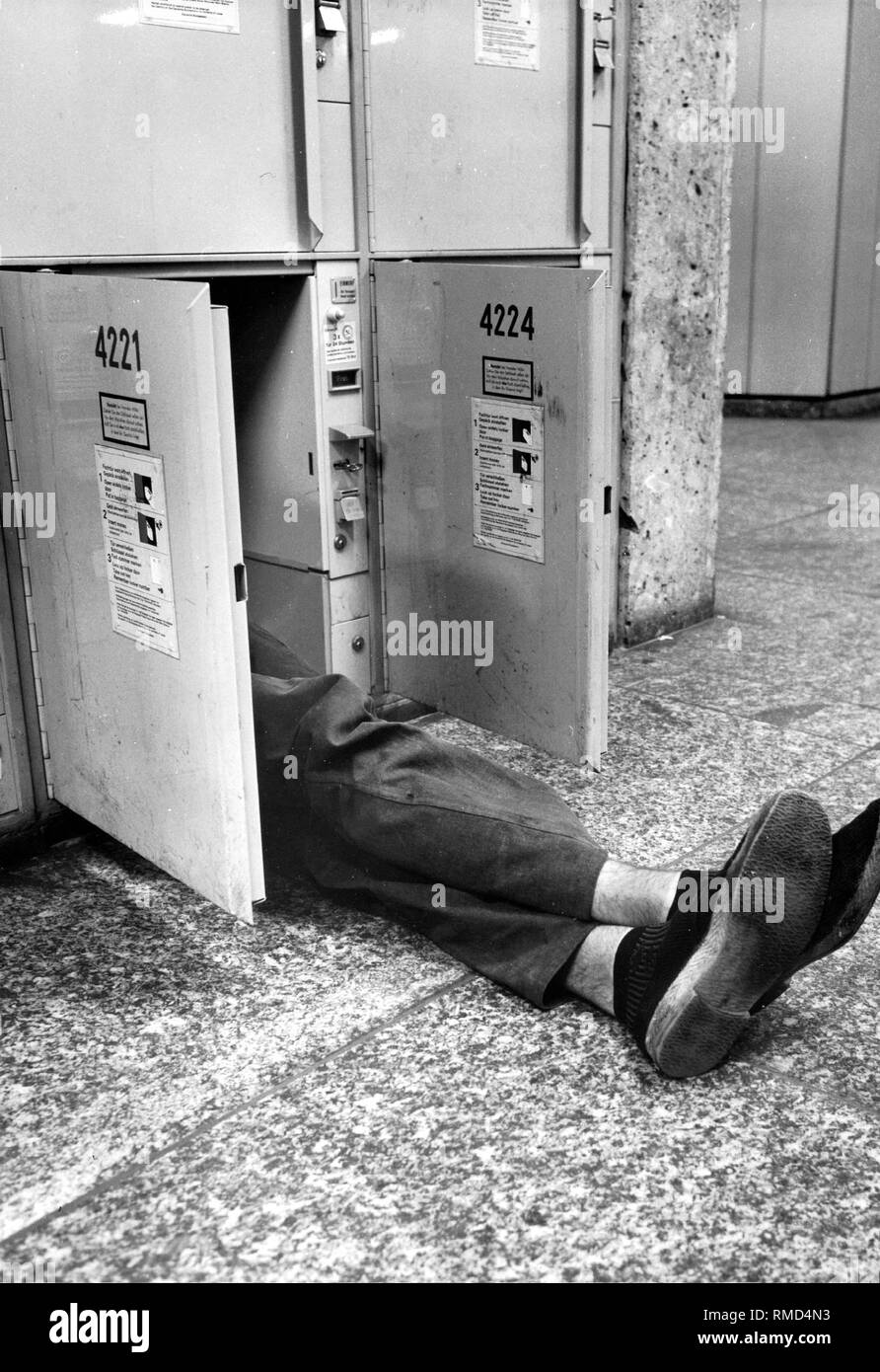 Black Homeless Man In A Box