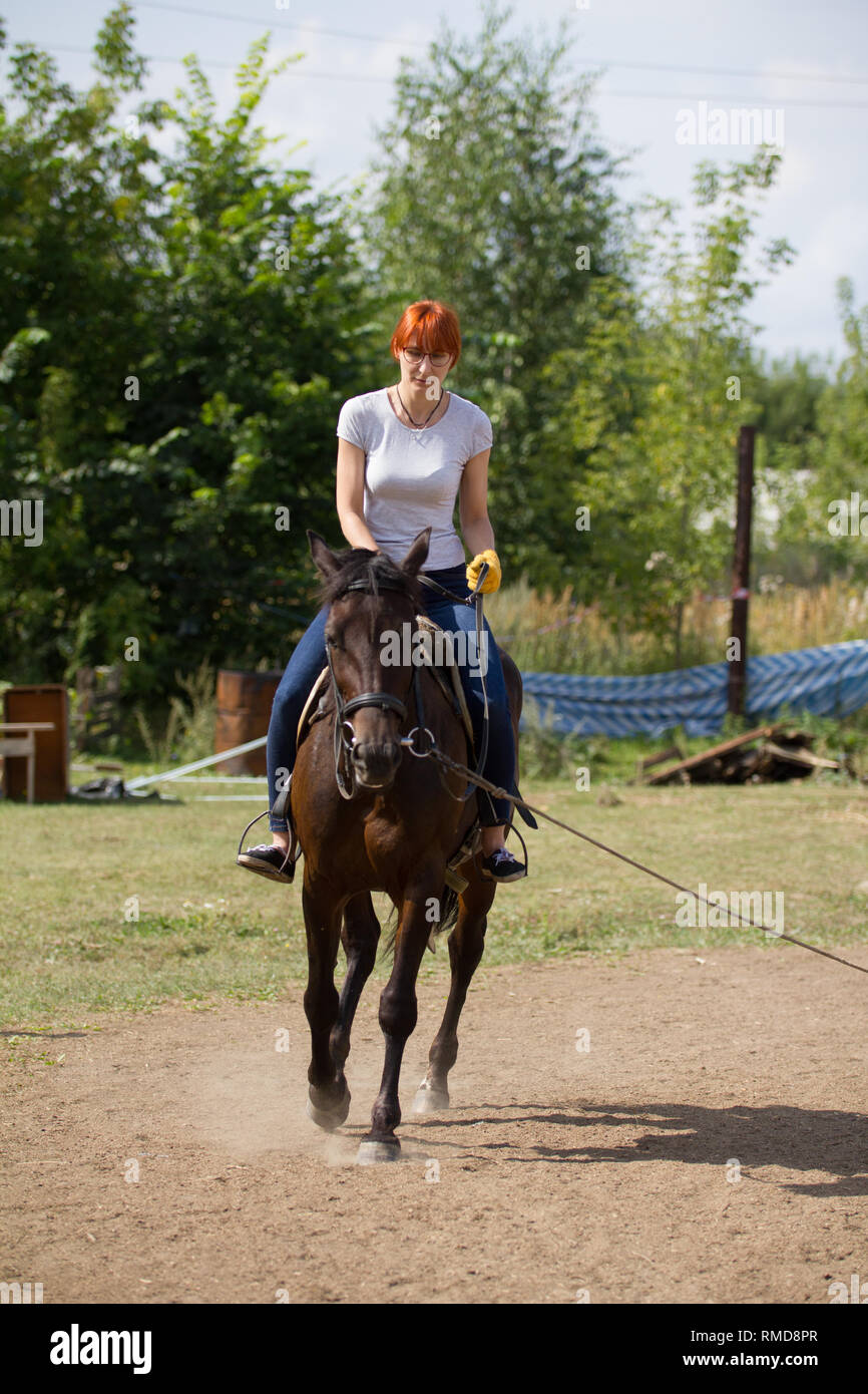 Redhead Rider High Resolution Stock Photography and Images - Alamy