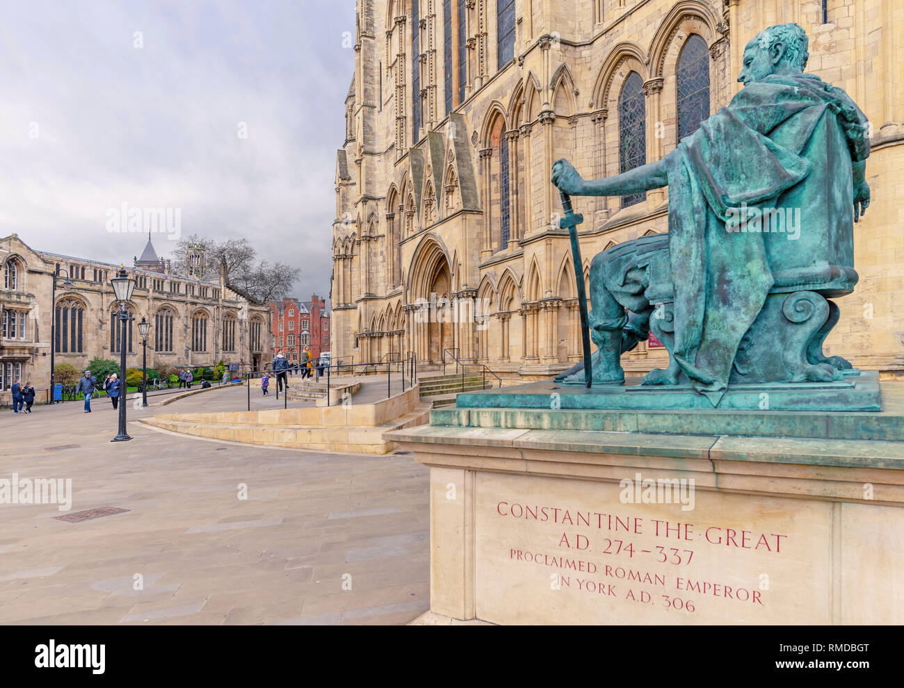 Historic roman column york minster hi-res stock photography and images ...