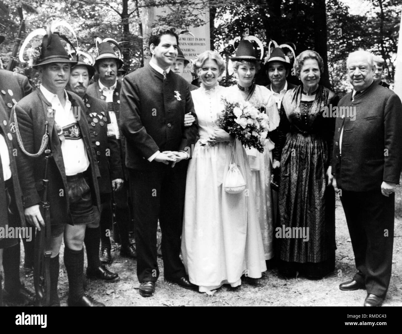 Christoph Goppel (middle left), the son of the Bavarian politician ...