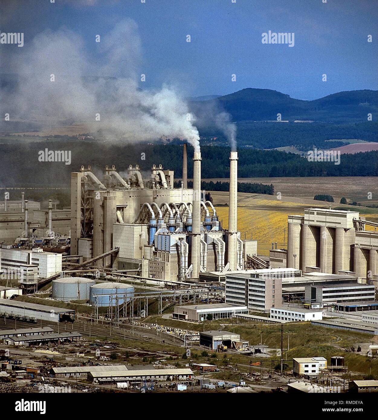 The Deuna cement works in Eichsfeld Stock Photo - Alamy