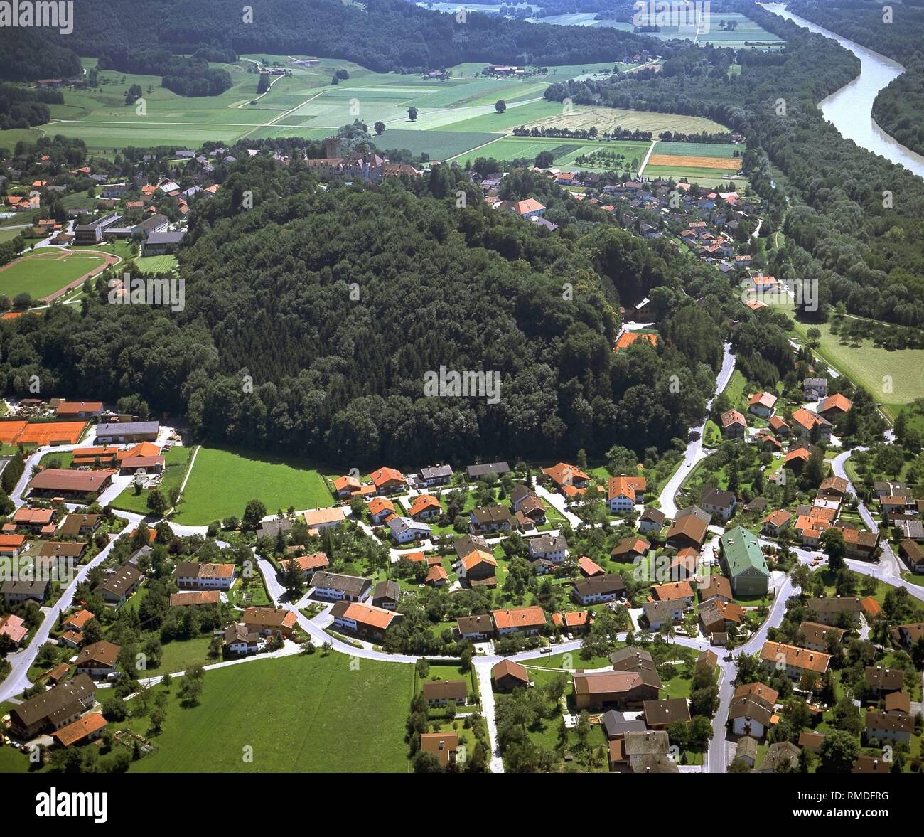 View of Neubeuern am Inn in south direction Stock Photo - Alamy