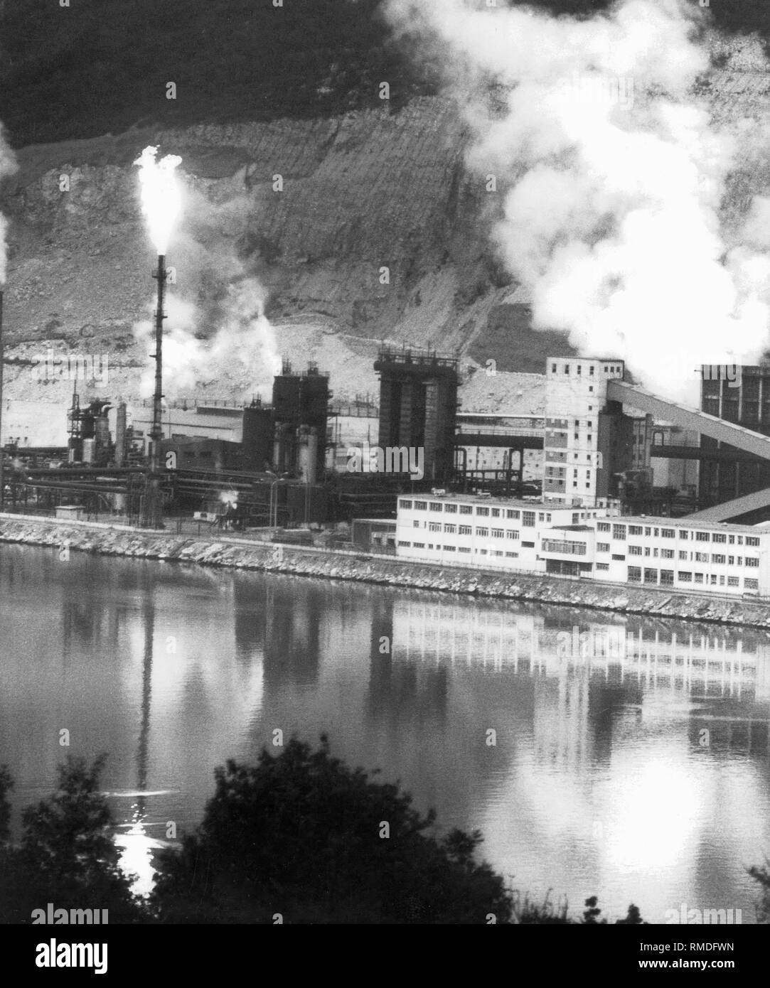 Yugoslavia, economy: Oil refinery near Rijeka, the busiest port of ...