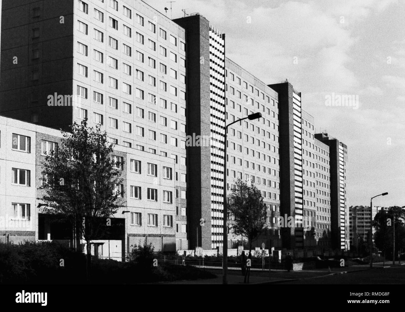 Exterior view of the extensive building complex of the Stasi ...