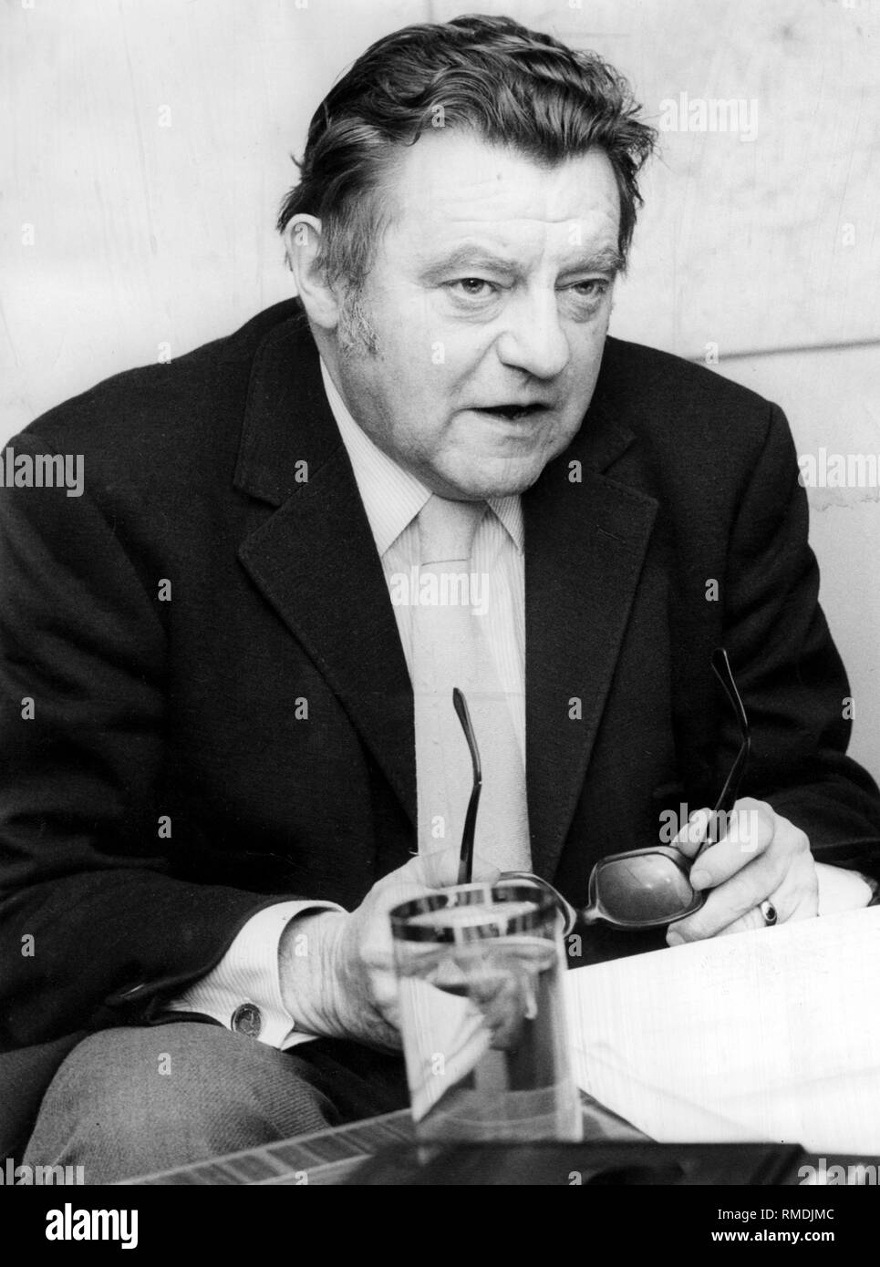 The CSU chairman Franz Josef Strauss in 1974 Stock Photo - Alamy