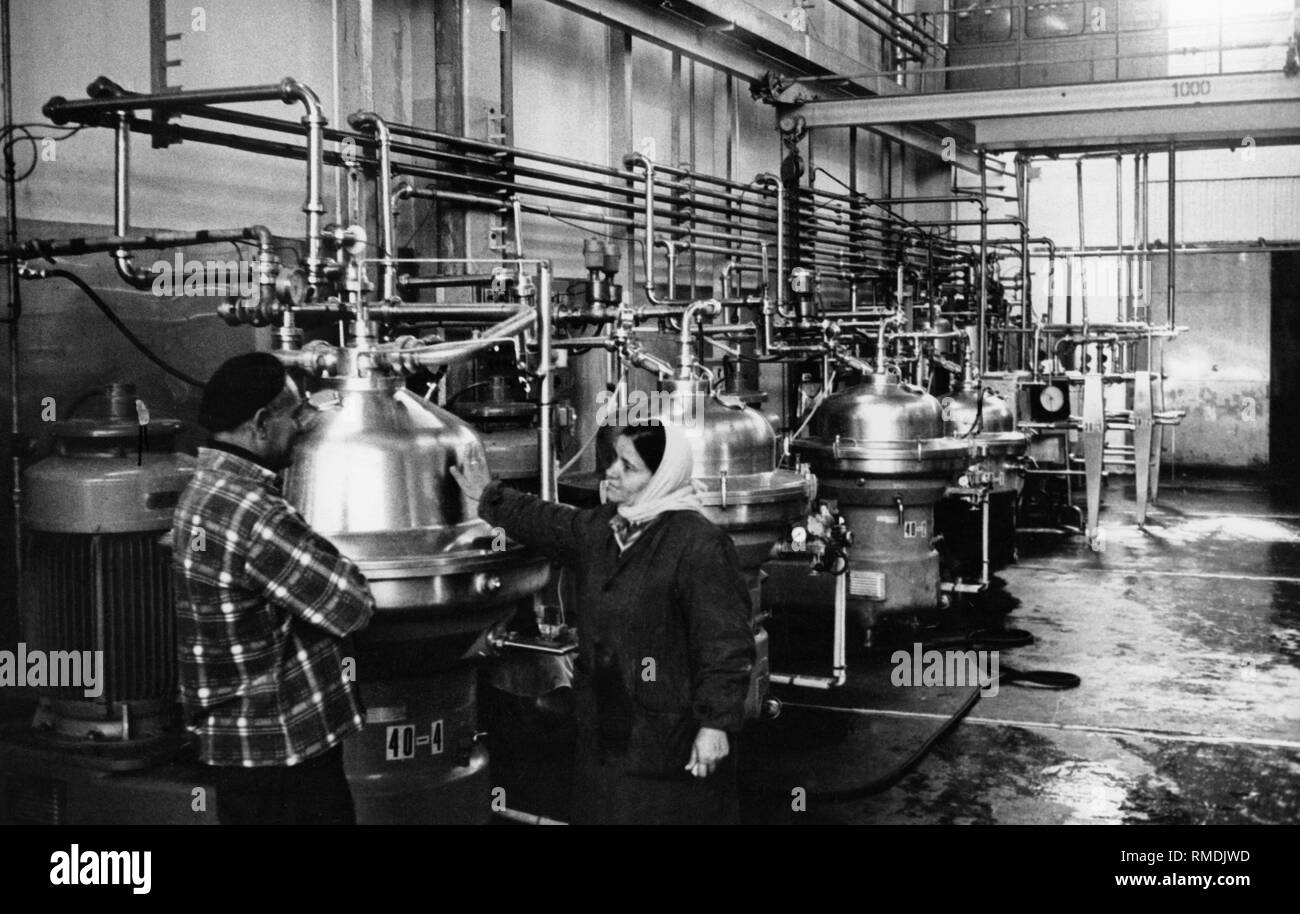 Production of orange juice in the kibbutz Givat Hayim. The beverage ...