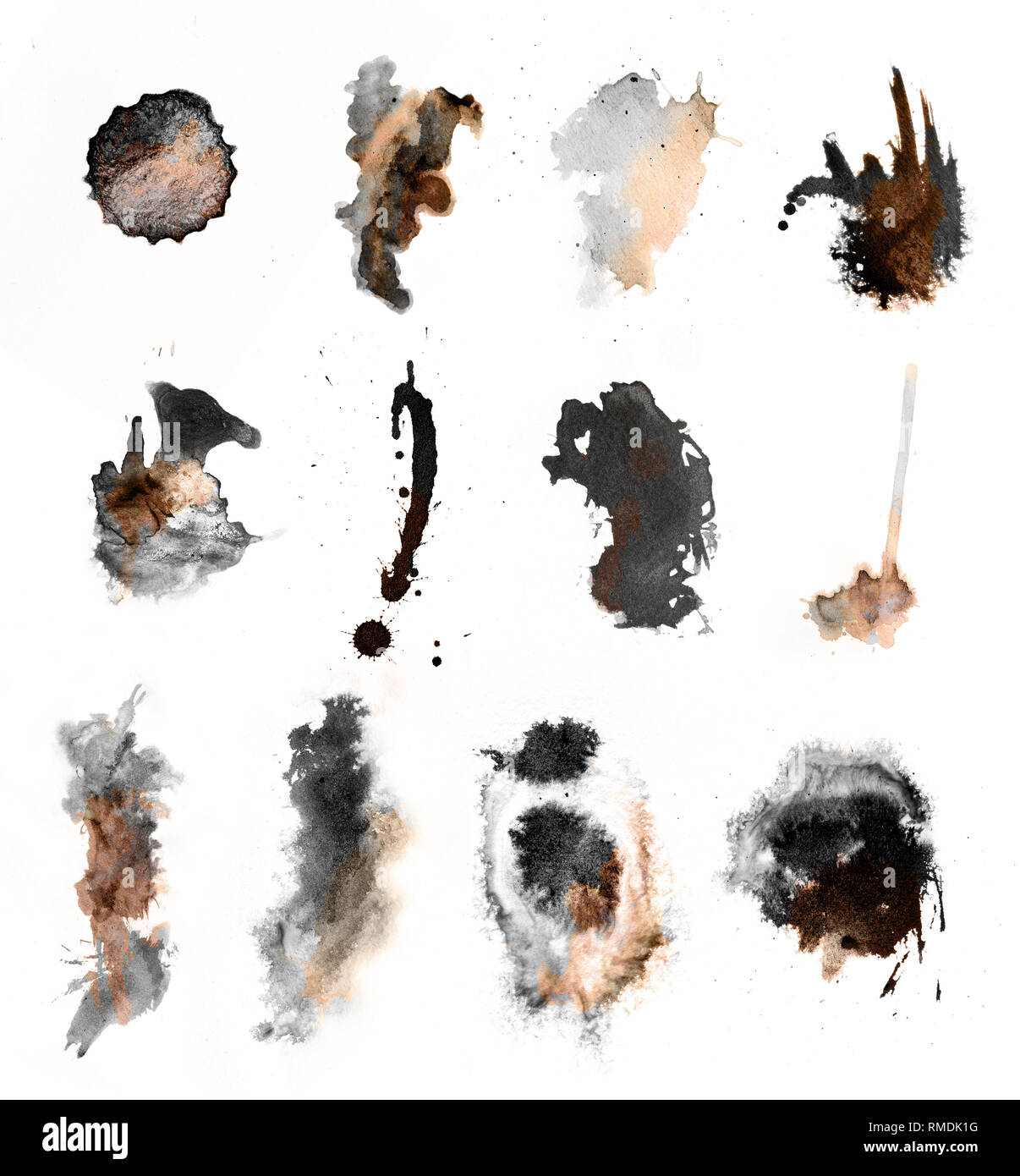 abstract splashes on white background, splash on paper Stock Photo - Alamy