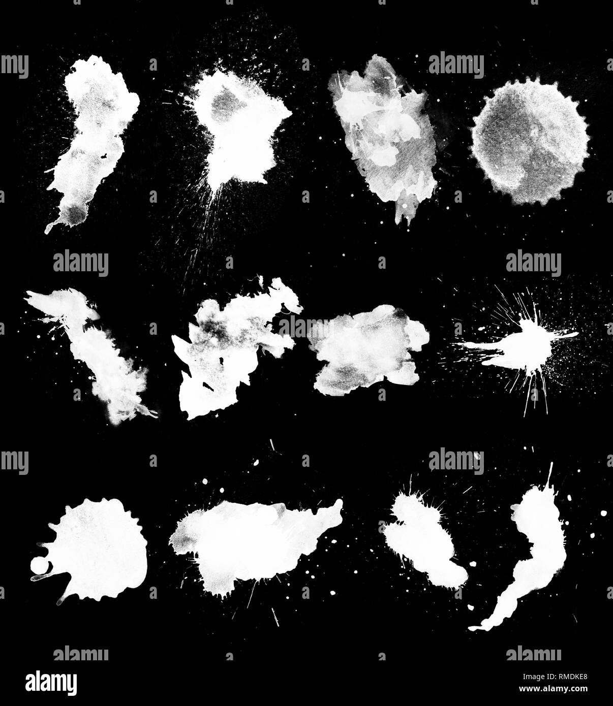 abstract white splashes on paper. monochrome image Stock Photo - Alamy