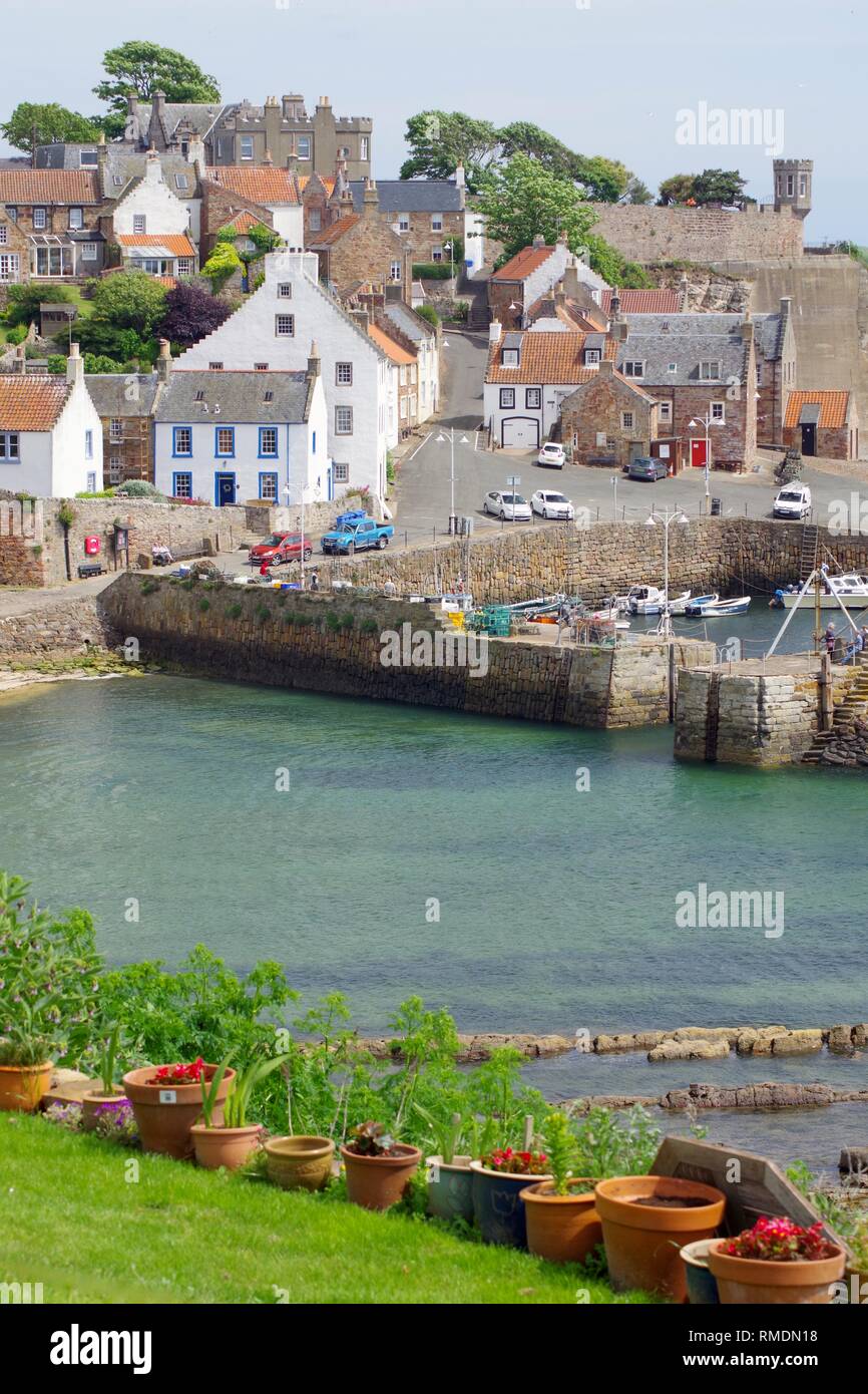 Crail Harbour and Fishing Village. Fife, Scotland, UK Stock Photo - Alamy