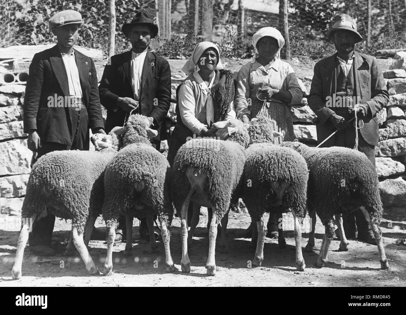 shepherds, molise, italy 1920 1930 Stock Photo - Alamy