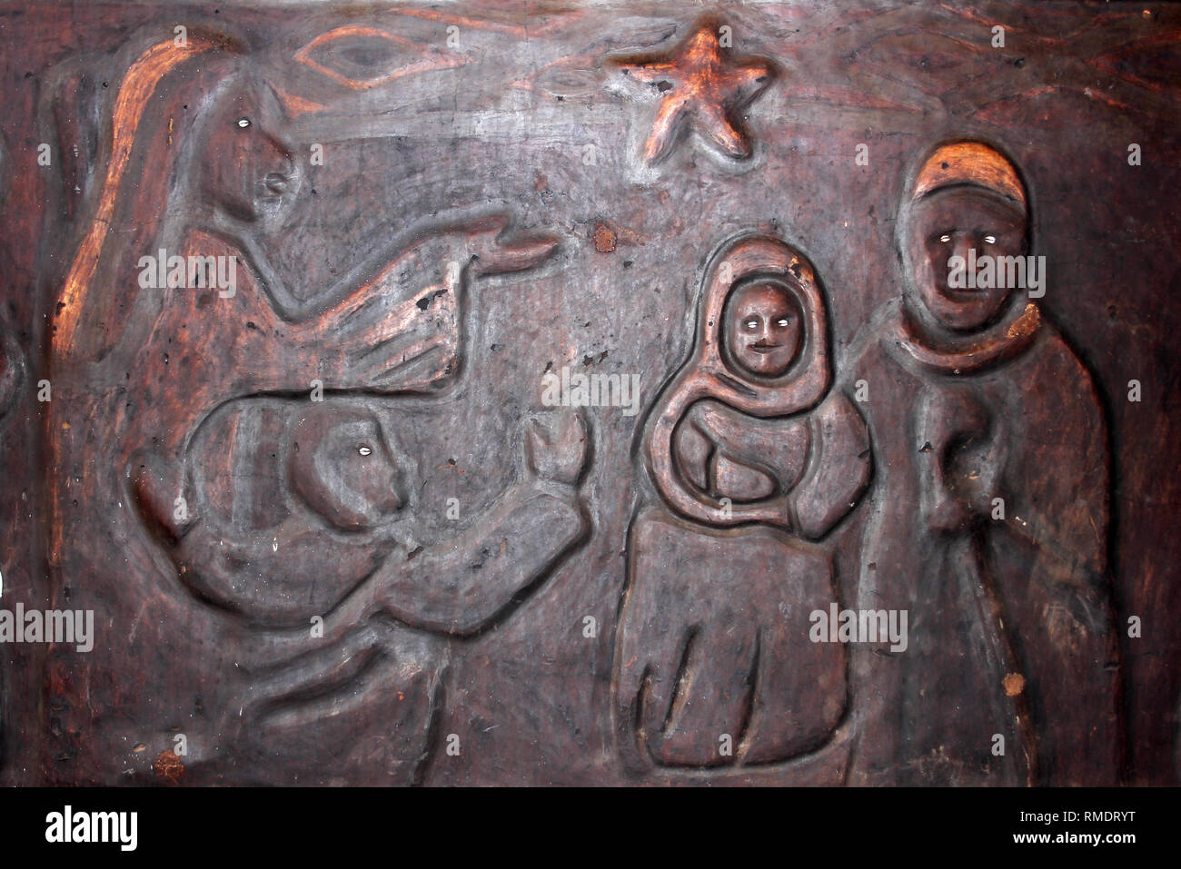 Mud Freize in Navrongo Cathedral, Ghana’s Basilica of Our Lady of Seven ...