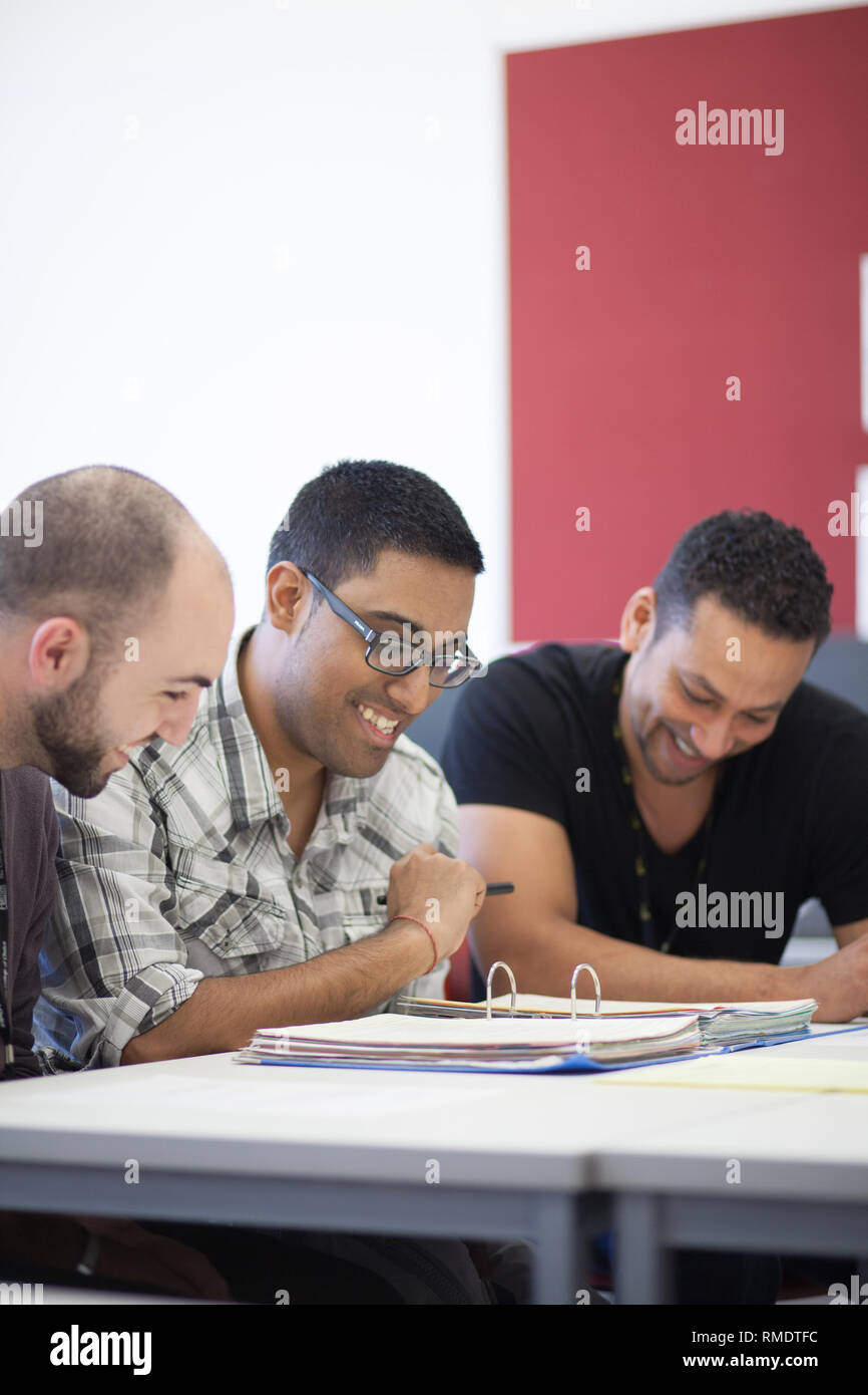 Adult student learners in a classroom during a PGCE class Stock Photo ...