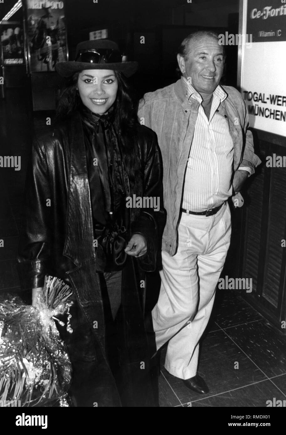 Pop star Vanity with film producer Sam Waynberg in Munich Stock Photo ...