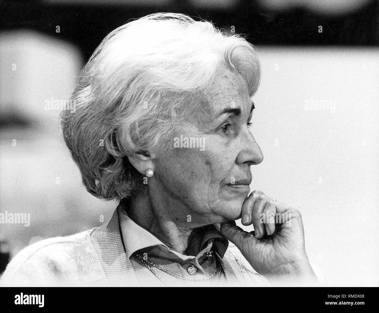 Portrait of Hildegard Hamm-Bruecher (1988 Stock Photo - Alamy
