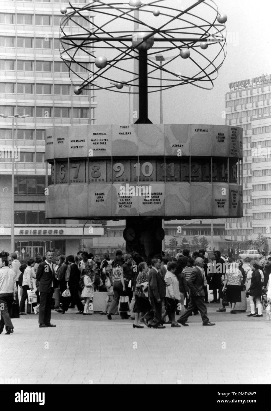 The World Clock at Alexanderplatz in East Berlin Stock Photo - Alamy