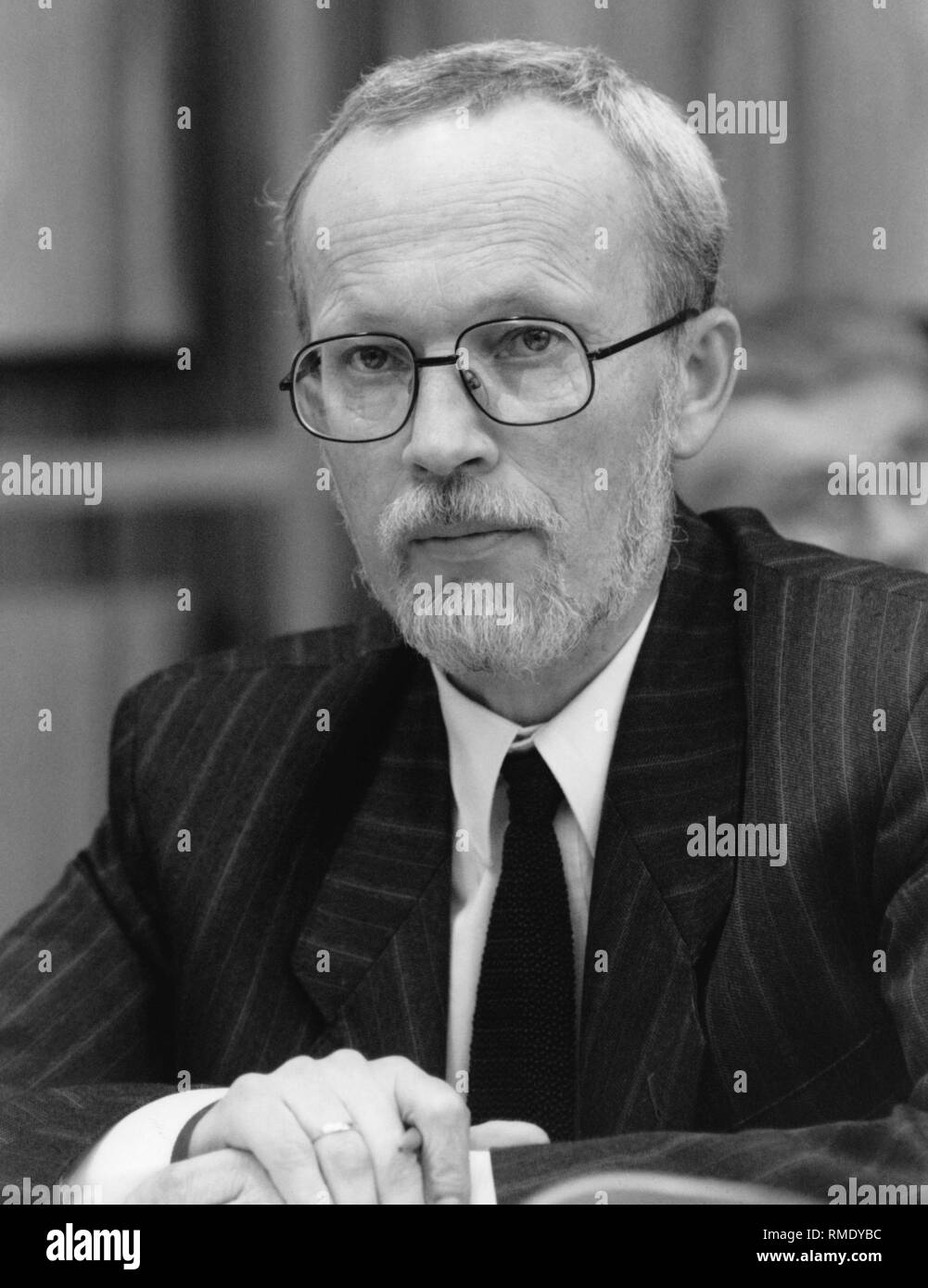 GDR Minister President Lothar de Maziere Stock Photo - Alamy
