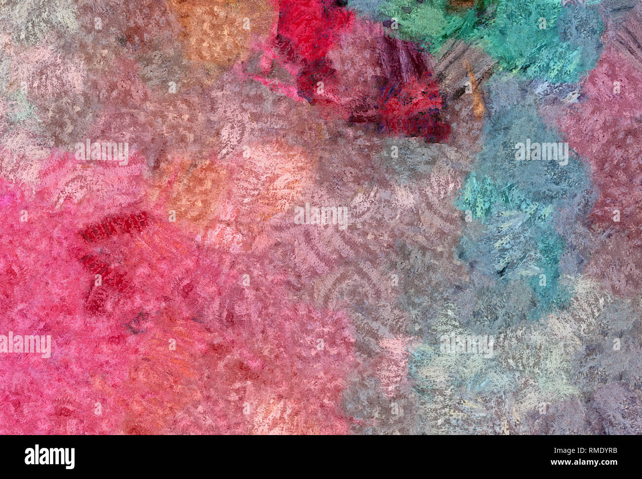 Digital art abstract pattern. Hand drawing modern style art print ...