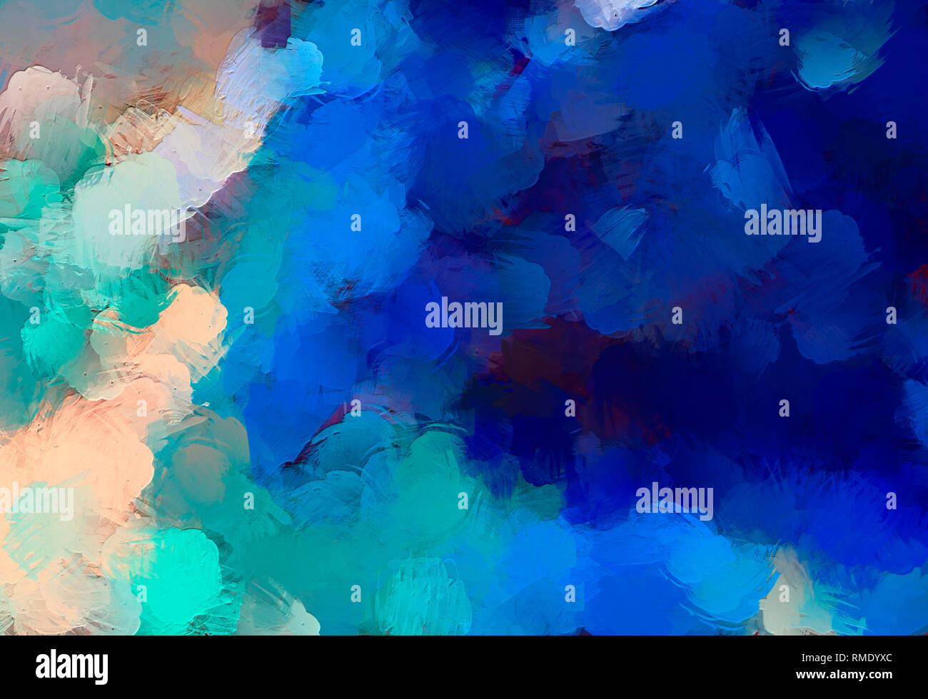 Digital art abstract pattern. Hand drawing modern style art print ...