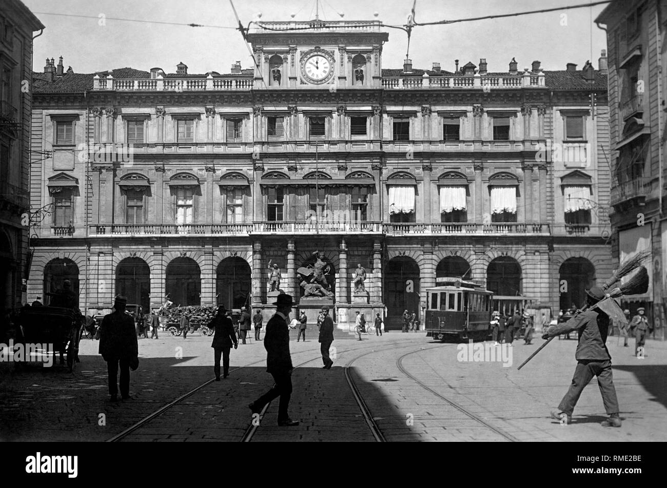 City Hall, turin, piemonte, italy 1920 1930 Stock Photo - Alamy