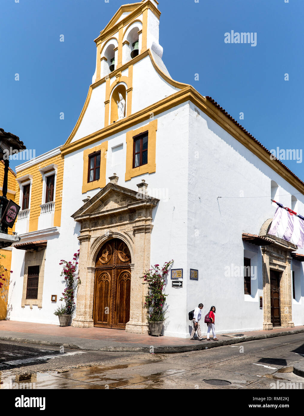 Traditional Architecture in Cartagena Colombia South America Stock ...