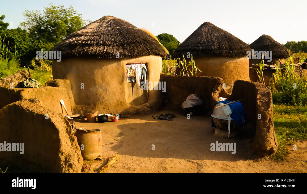Traditional Ewe people village near Tatale, Togo Stock Photo - Alamy