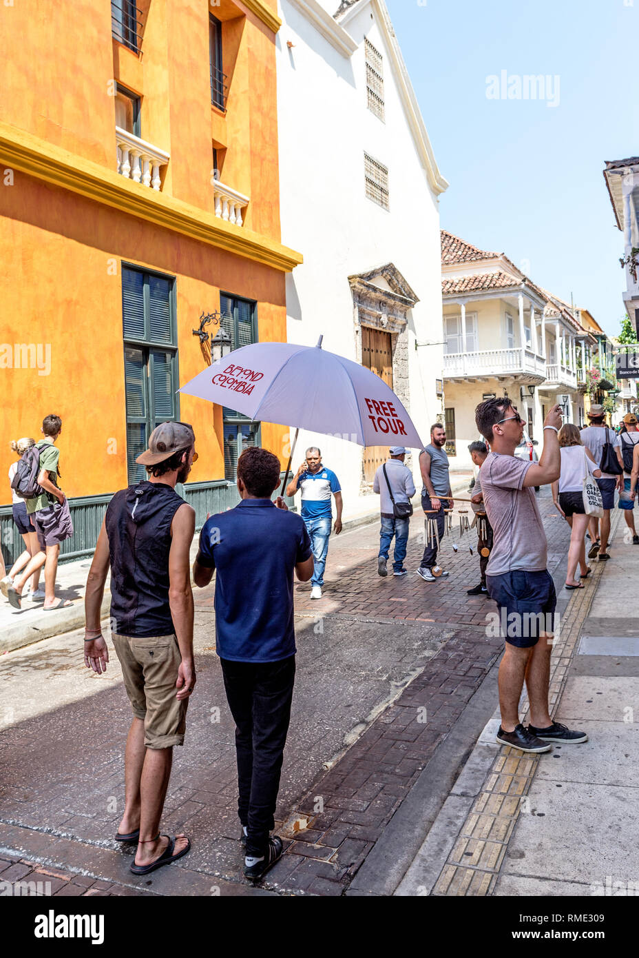 Free Tour Cartagena Colombia South America Stock Photo - Alamy