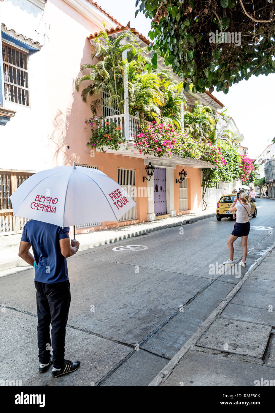 Free Tour Cartagena Colombia South America Stock Photo - Alamy
