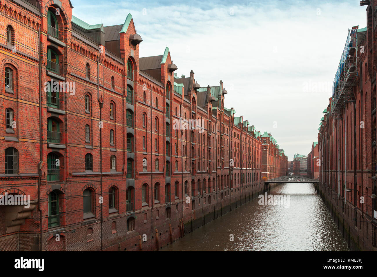 Speicherstadt, warehouse district in Hamburg, Germany, the largest ...