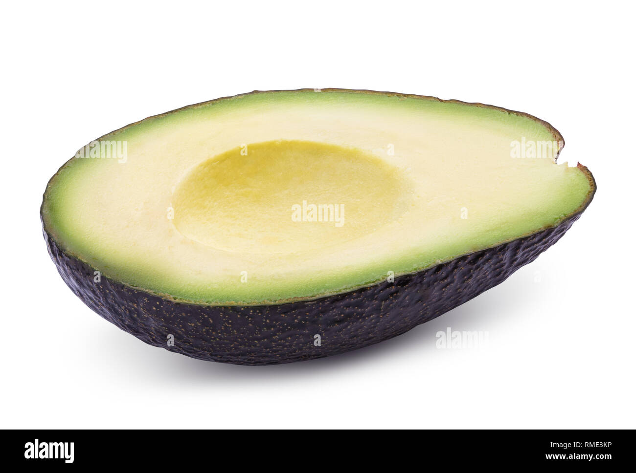 Dark avocado isolated on white background. Clipping path Stock Photo ...