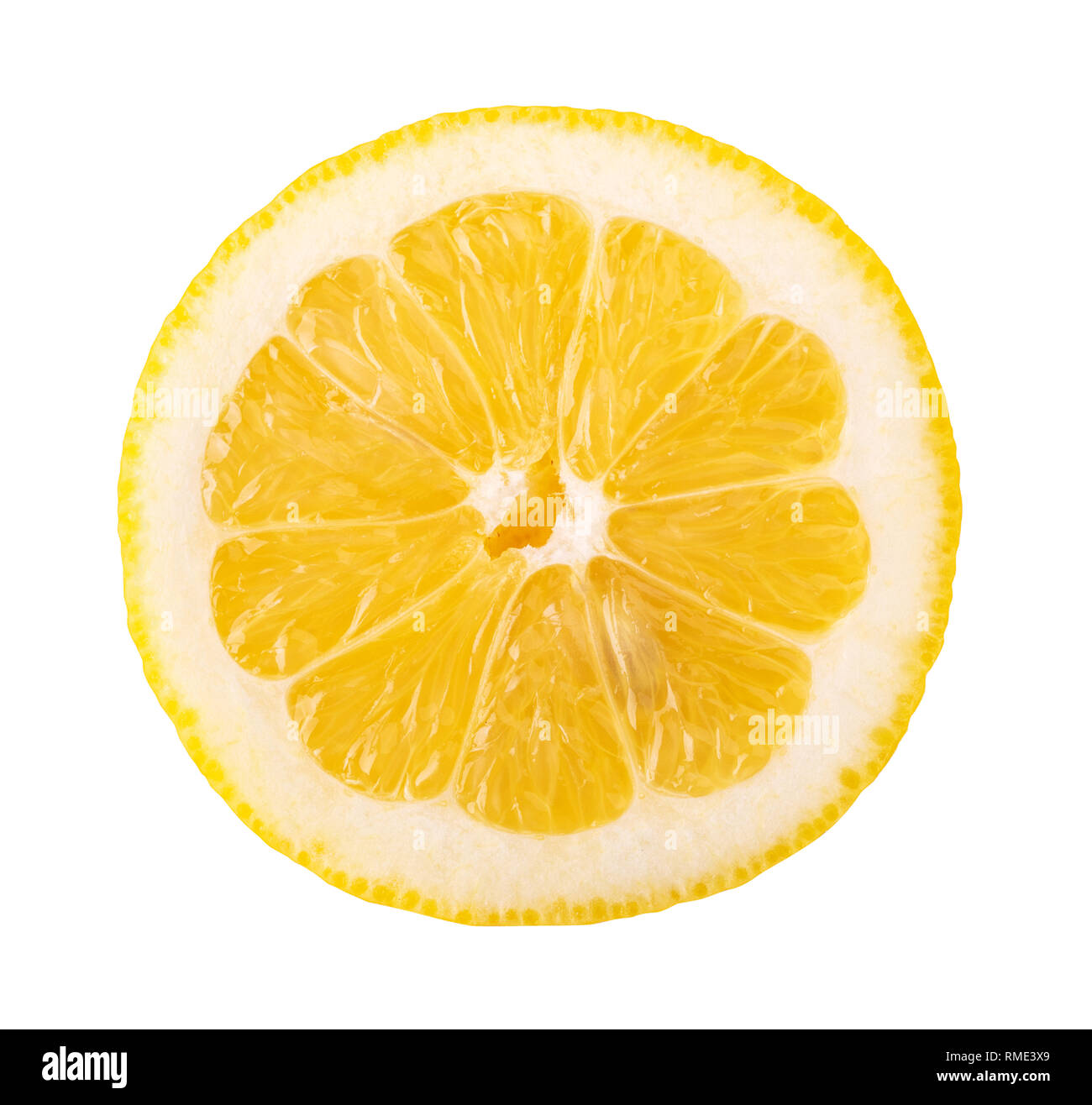 Part of lemon isolated on white background. Clipping path Stock Photo ...
